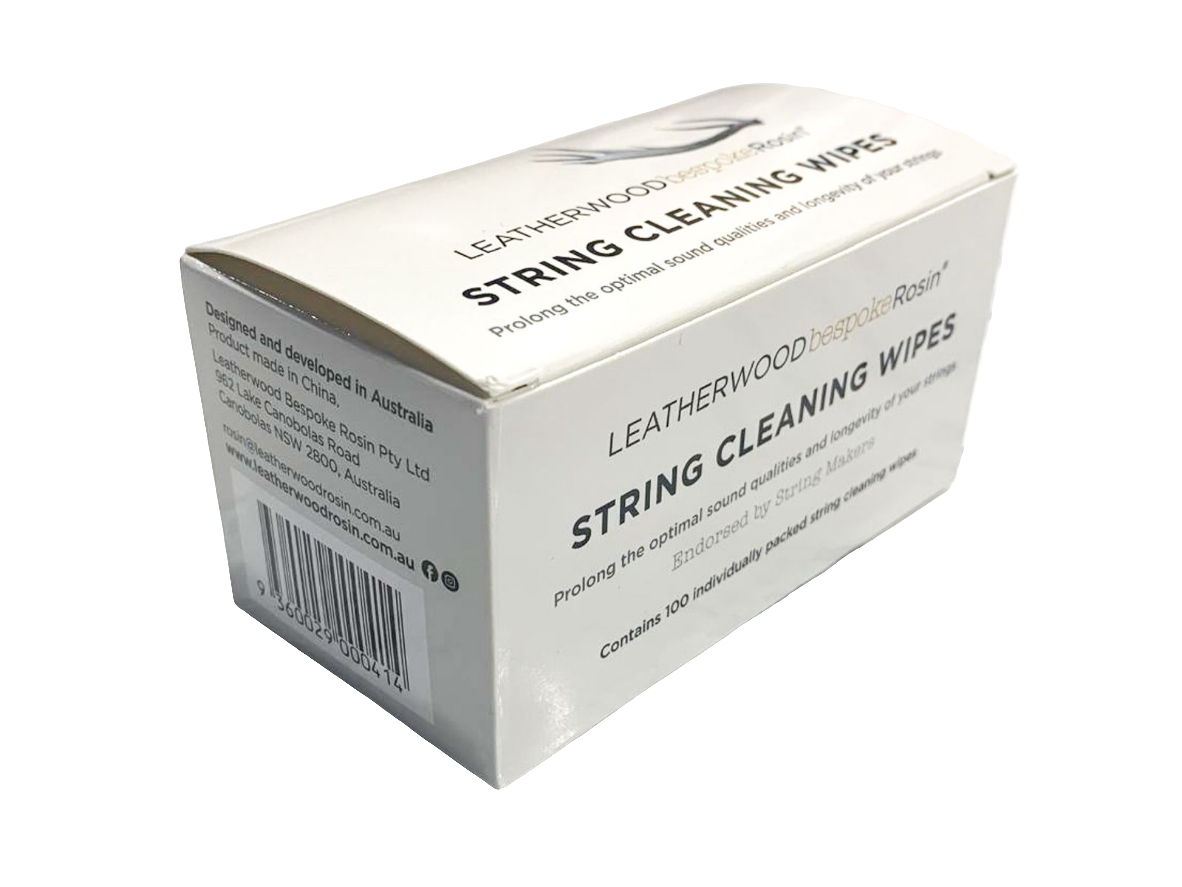 String Cleaning Wipes - 100pk – Leatherwood Bespoke Rosin